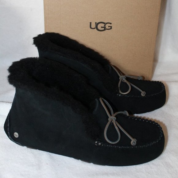 UGG | Shoes | New Ugg Alena Suede Shearling House Slippers | Poshmark